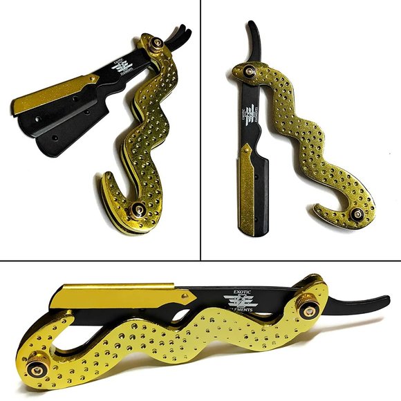 Exotic Elements | Grooming | New Stainless Steel Gold Black Shaving ...